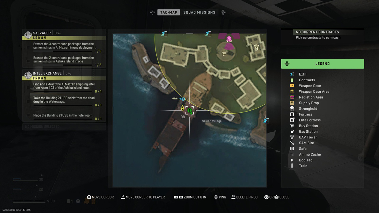 DMZ Salvager mission guide: Contraband Package locations
