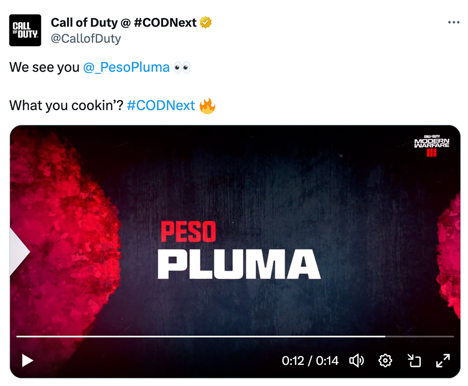 Peso Pluma MW3: Is he in the new Call of Duty game?
